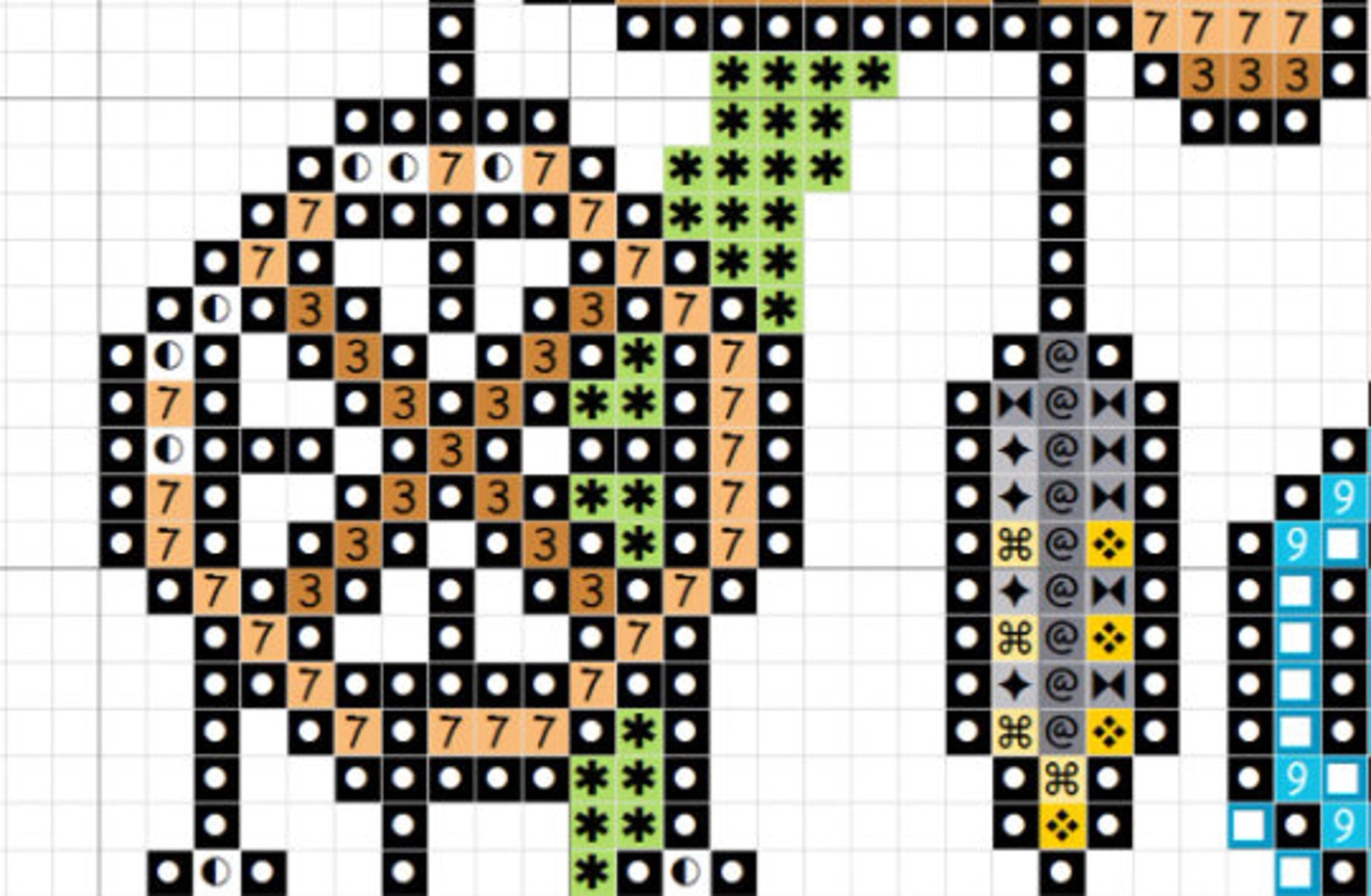 Druid Class RPG Cross Stitch Pattern Printable PDF Pattern - Etsy