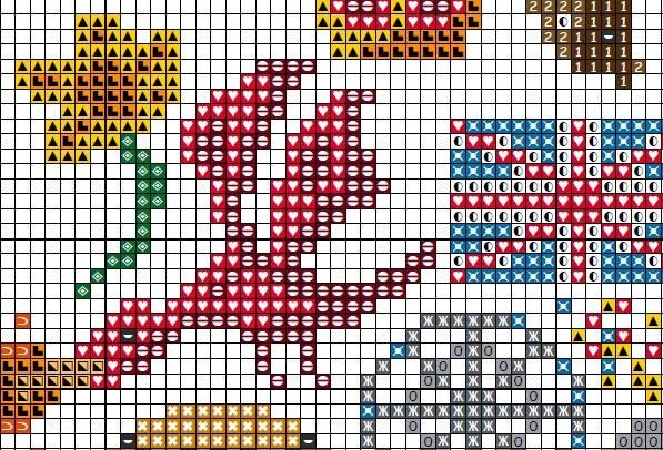 UK Map Cross Stitch Pattern: England, Ireland, Wales (PDF Pattern) - Etsy