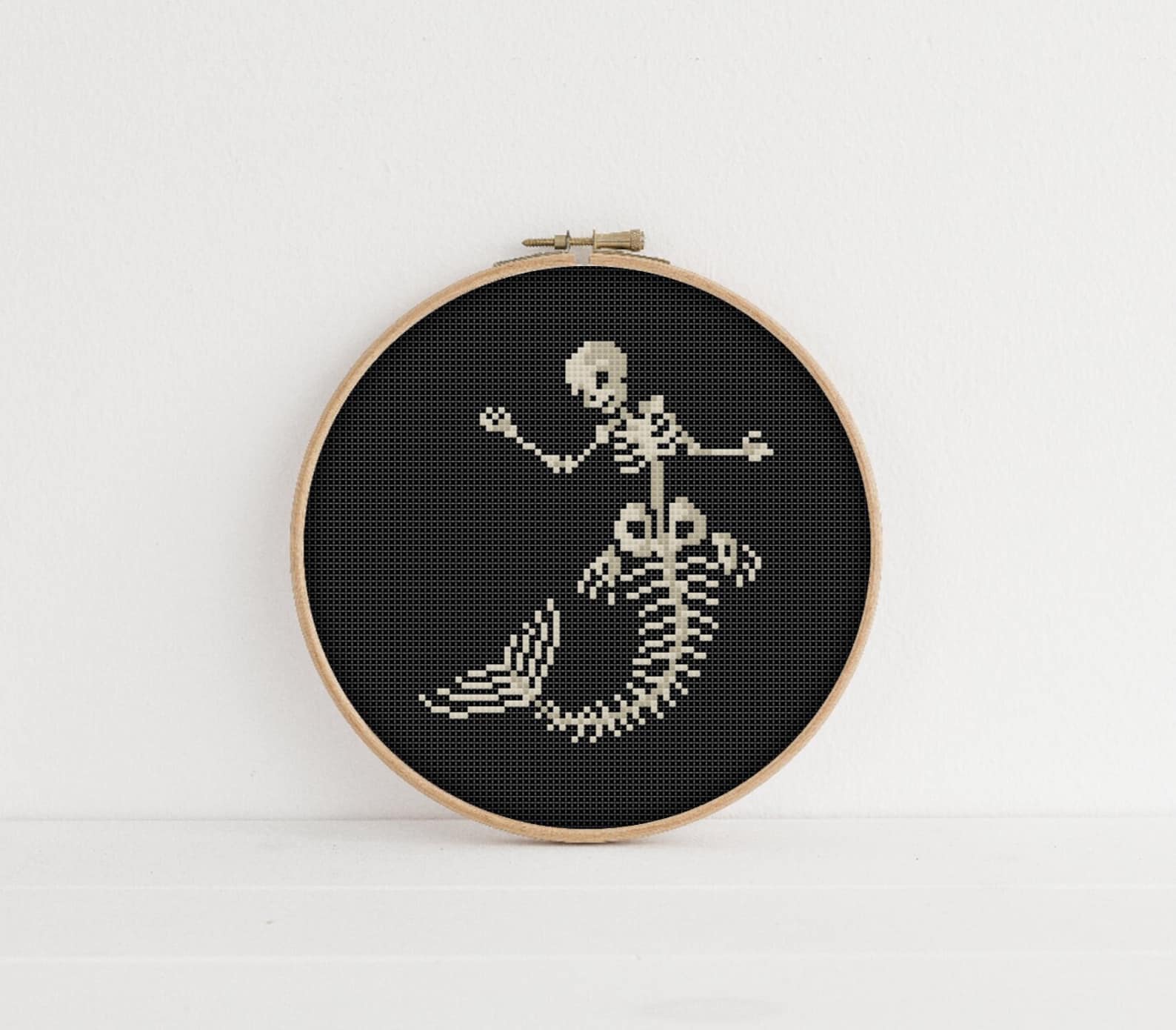 Mythical Creature Skeleton Cross Stitch Pattern: Dark Fantasy Designs ...