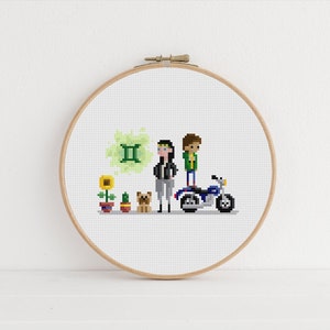Cross Stitch People Pattern Creator - Customizable DIY Embroidery ...