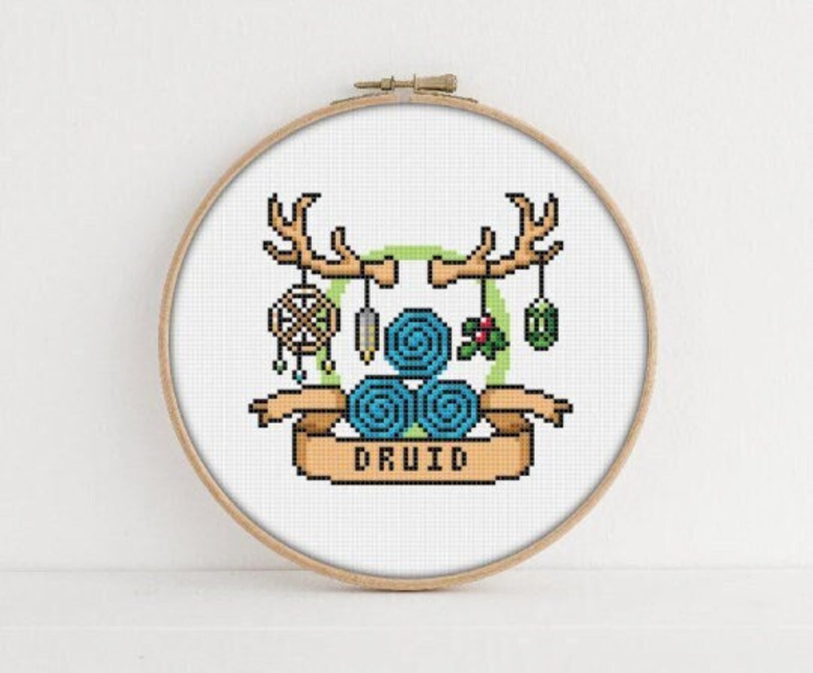 Druid Class RPG Cross Stitch Pattern Printable PDF Pattern - Etsy