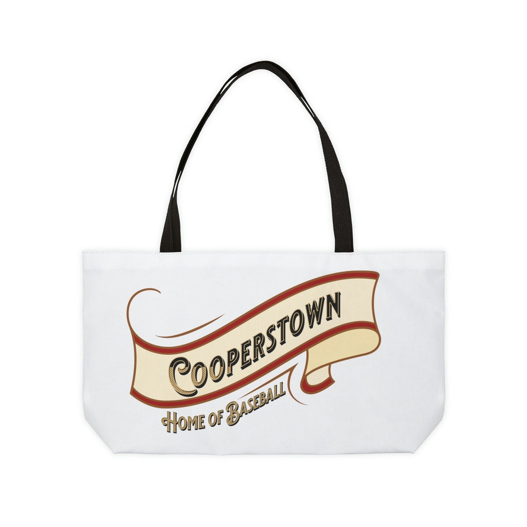 Weekender Tote Bag Cooperstown Home of Baseball Oversized Tote - Etsy