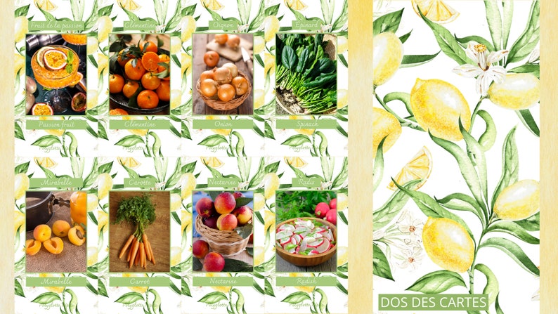 Set of 80 French-english Fruits & Vegetables Flashcards - Etsy