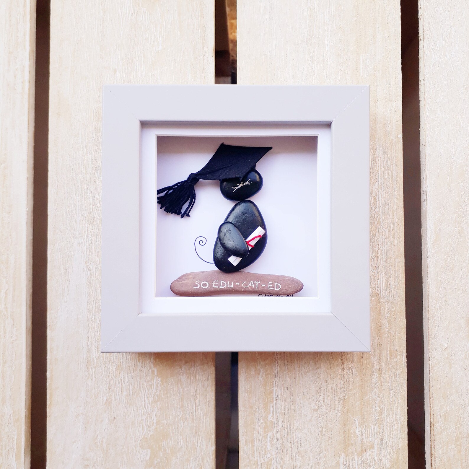 Graduation Gift Graduation Frame Graduation Pebble Gift | Etsy