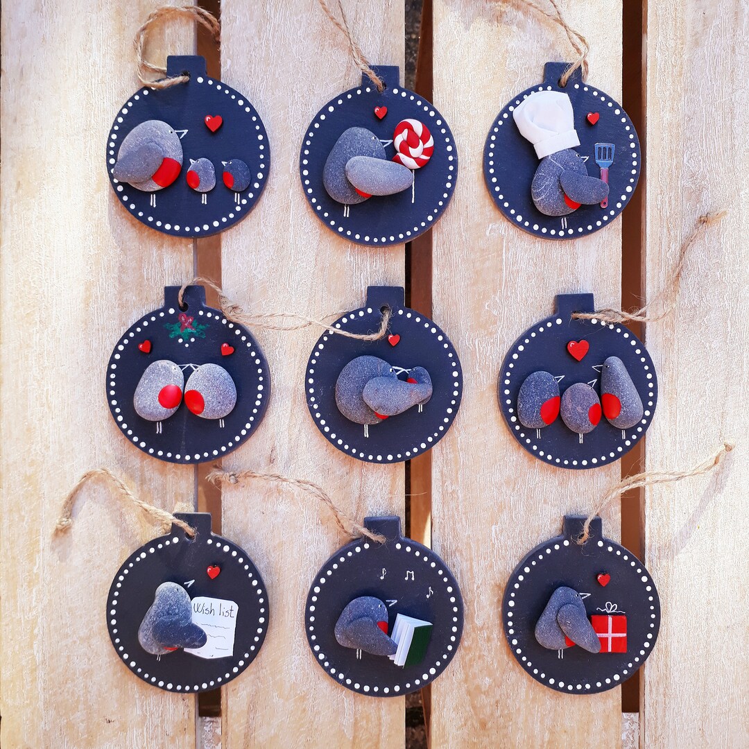 Christmas Baubles, Robin Christmas Gift, Robin Baubles, Christmas ...