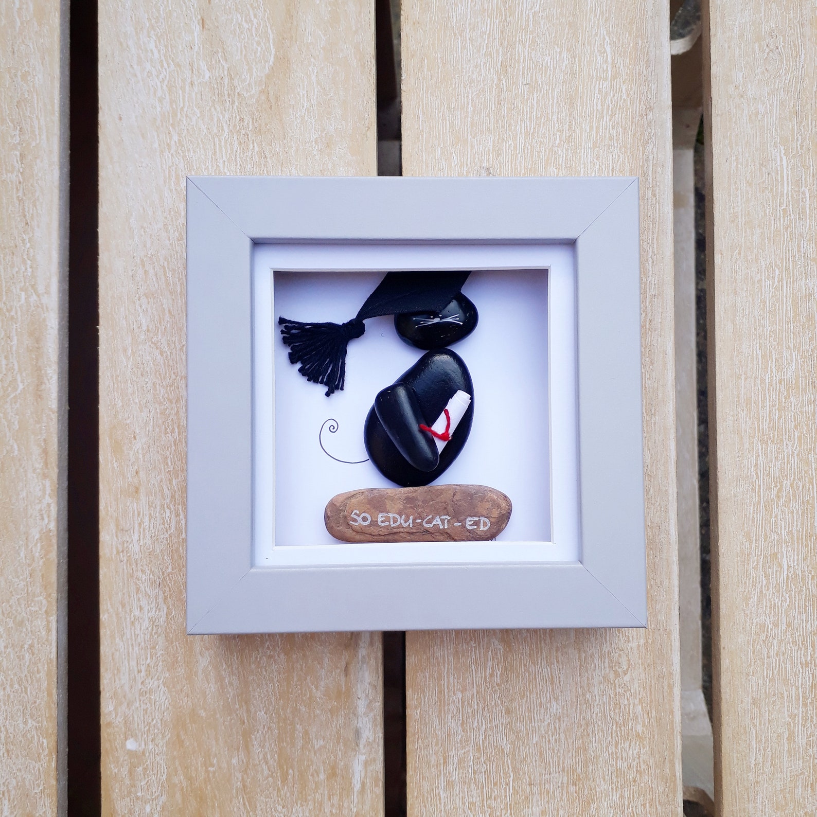 Graduation Gift Graduation Frame Graduation Pebble Gift | Etsy