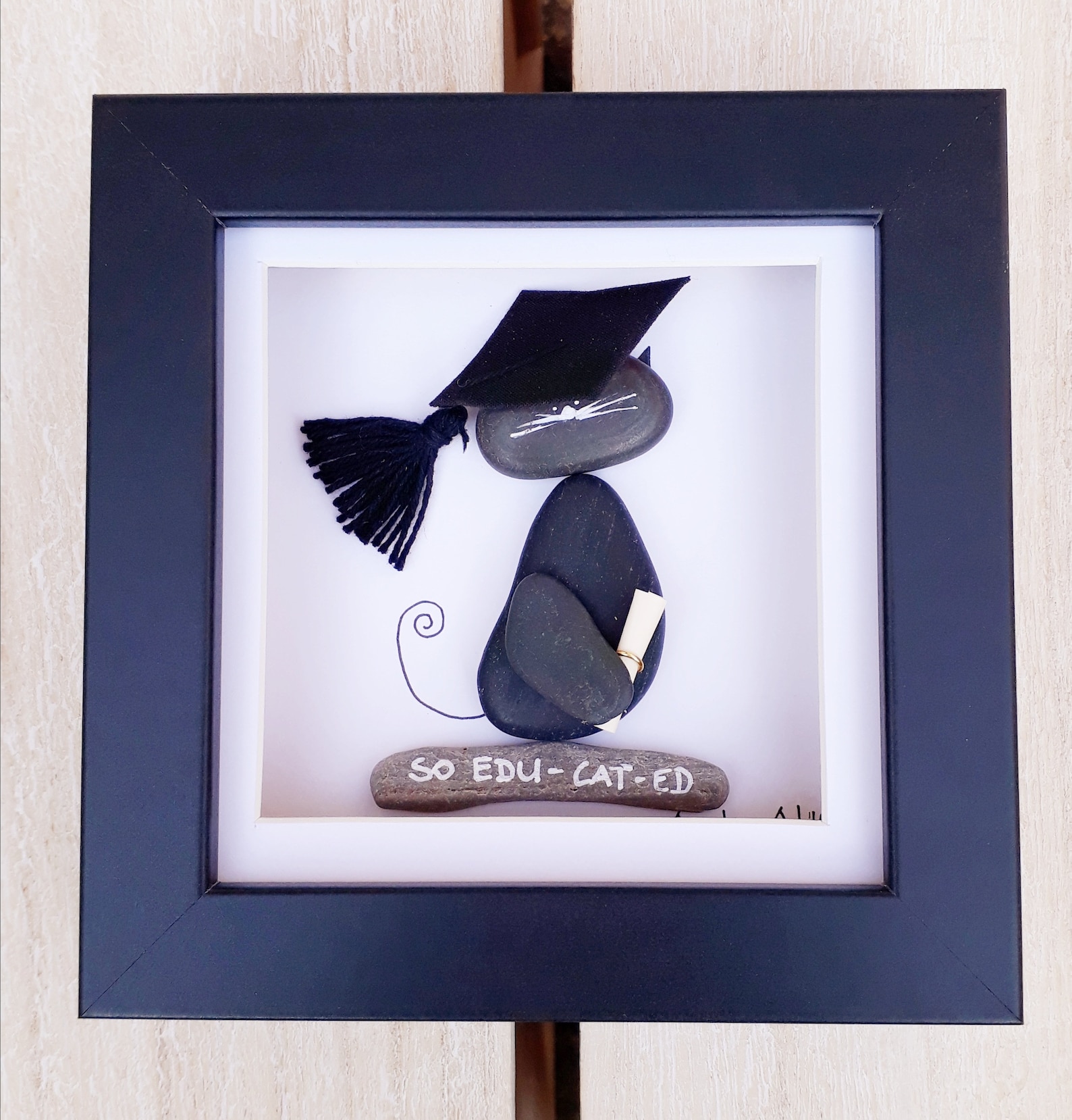 Graduation Gift Graduation Frame Graduation Pebble Gift | Etsy