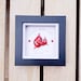 Cardinal Pebble Picture, Grief and Mourning Pebble, Family Loss Gift ...