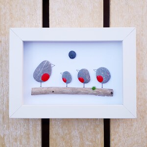 Robins Pebble Picture, Robins Family Present, Robin Birthday Gift ...