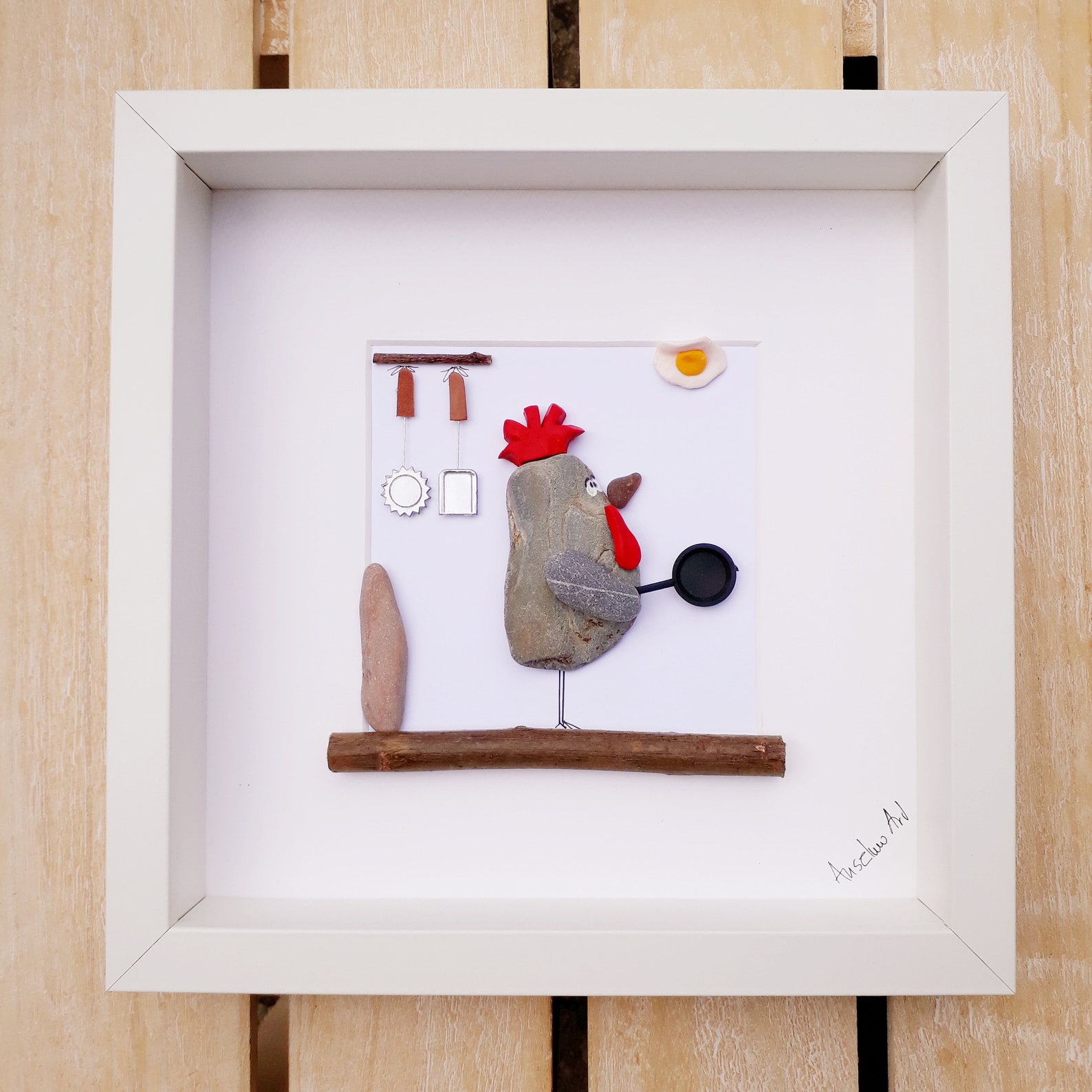 Best Chef Gift Kitchen Wall Decor Chicken Picture Kitchen | Etsy UK