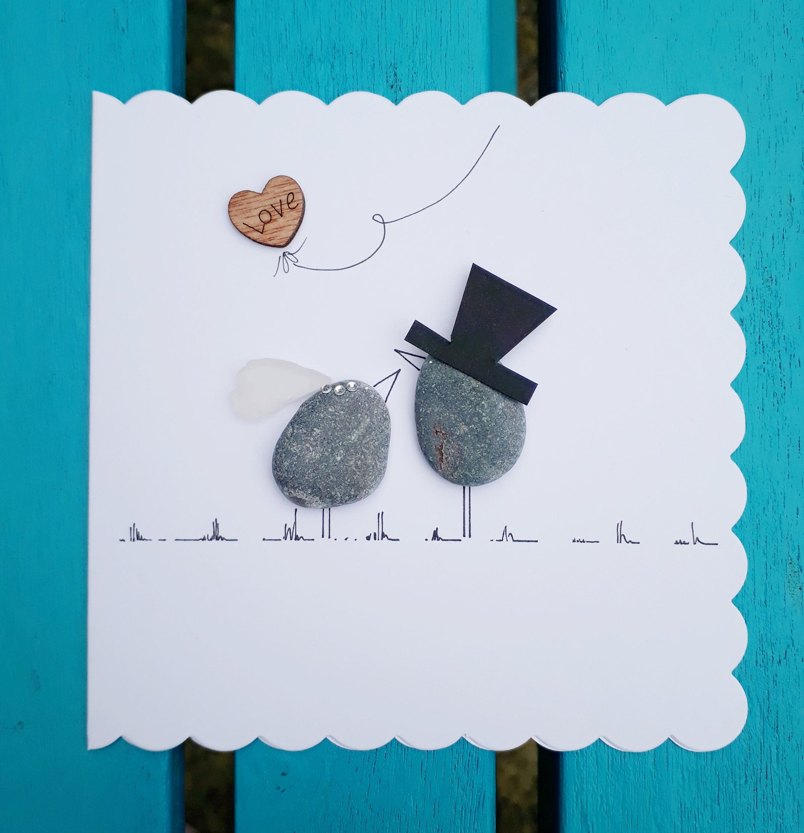 Wedding Card Bride and Groom Card Happy Wedding Anniversary | Etsy