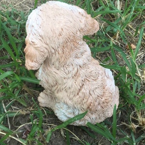 Personalized Cockapoo Dog Cement Concrete Lawn Statue Handmade ...