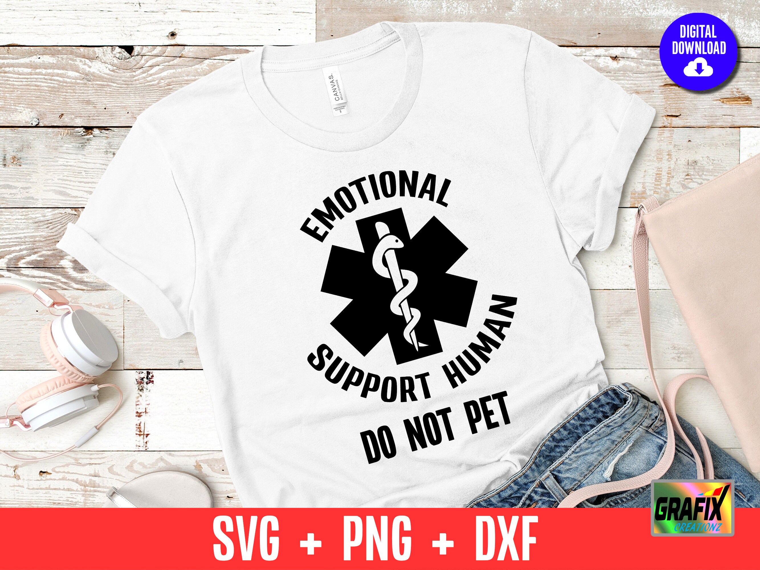 Emotional Support Human Do Not Pet Svg, Funny Support Svg, Digital ...
