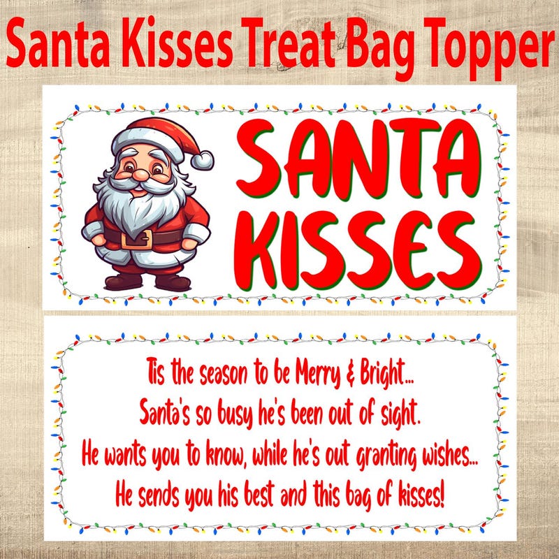 Santa Kisses - Etsy
