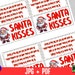 Santa Kisses Treat Bag Topper - Printable - Instant Download - Etsy UK