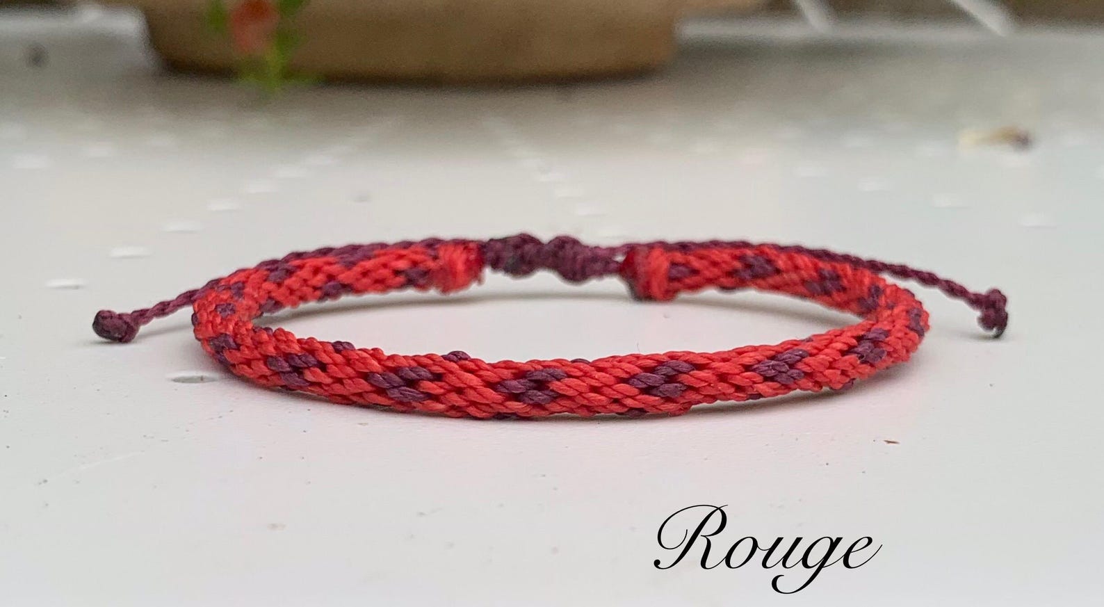 KUMIHIMO Bracelet, Kabbalah Bracelet, Heart Pattern Bracelet, Japanese ...