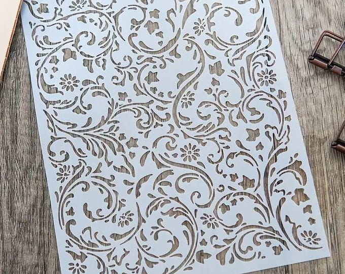 Filigree Vines Stencil - Etsy