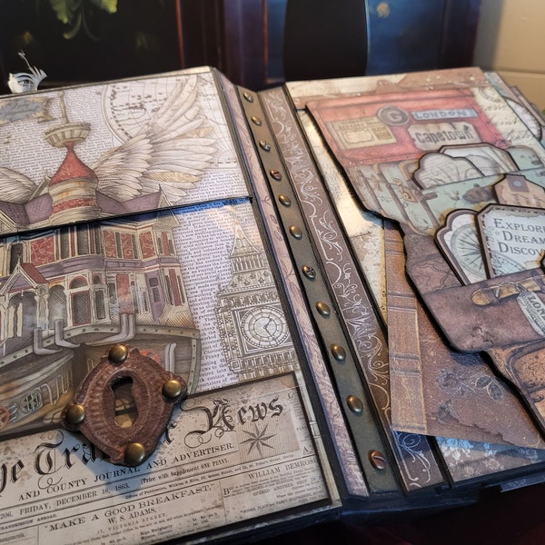 Mini-album and Wagon Tutorial, Graphic 45 Come One Come All. PDF With ...