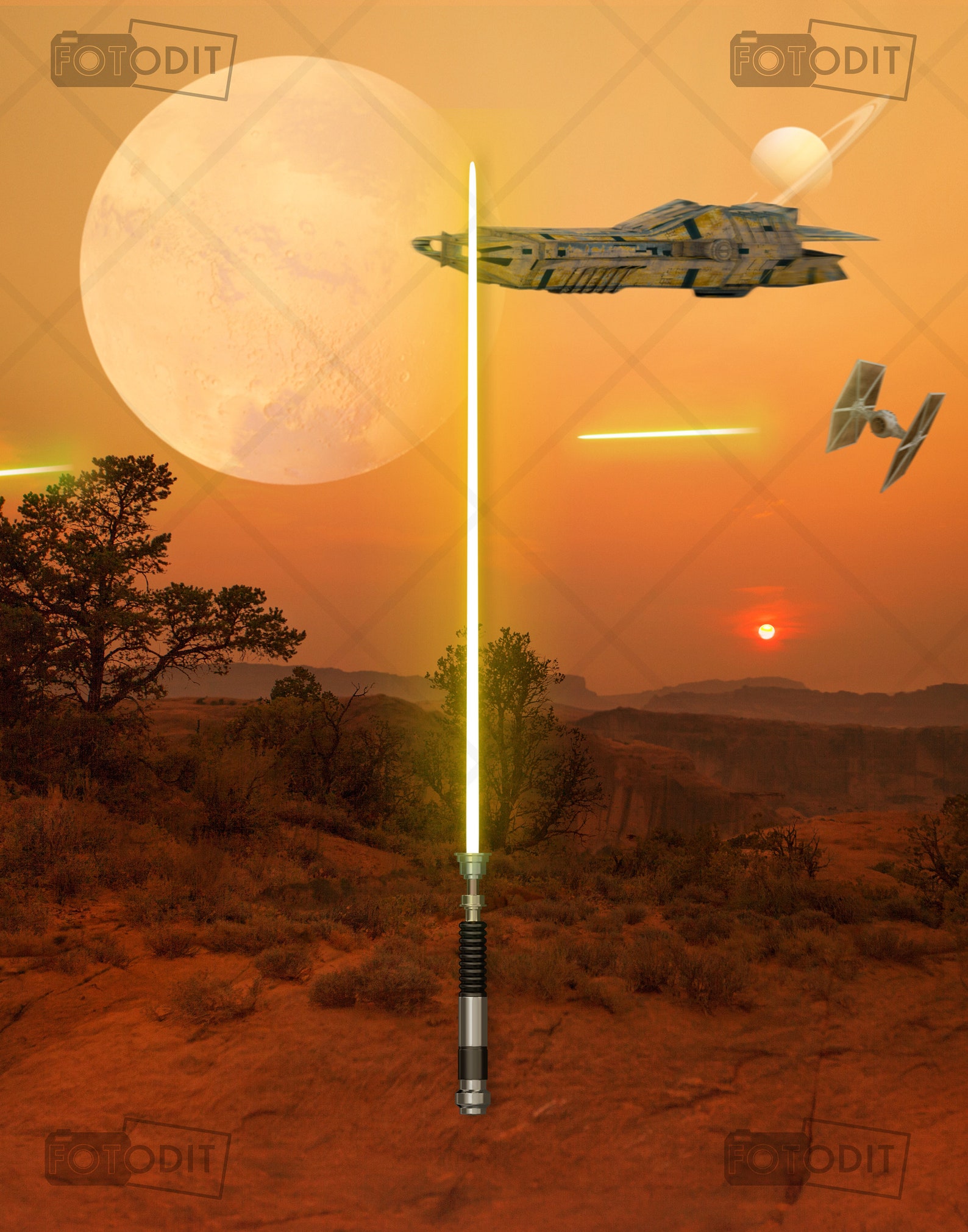 Star Wars Themed Digital Backdrop Digital Background Light - Etsy