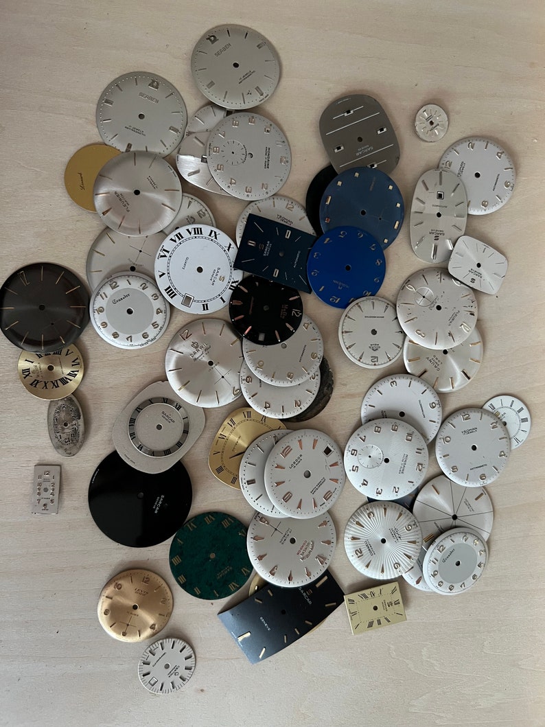 10 Watch Dials Made in Switzerland Steampunk Art Craft Pocket Watch ...