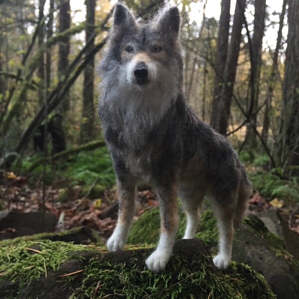 Felt Wolf - Etsy