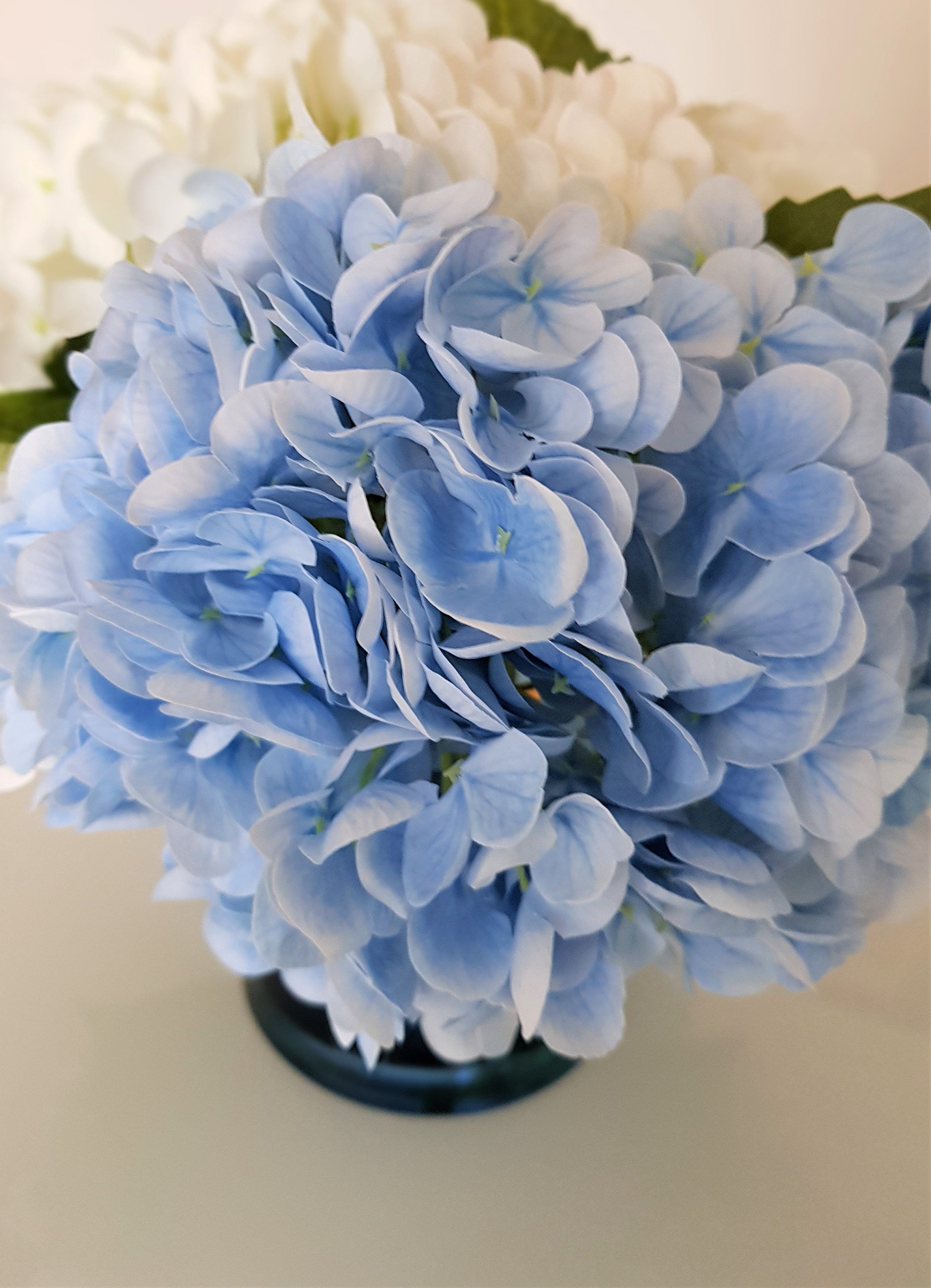 Faux Hydrangea Arrangement | Wedding Centerpiece | Real Touch Flowers ...