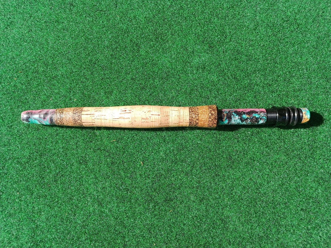 Complete Flyrod Handle With Acrylic Inserts and Single Well Grip - Etsy