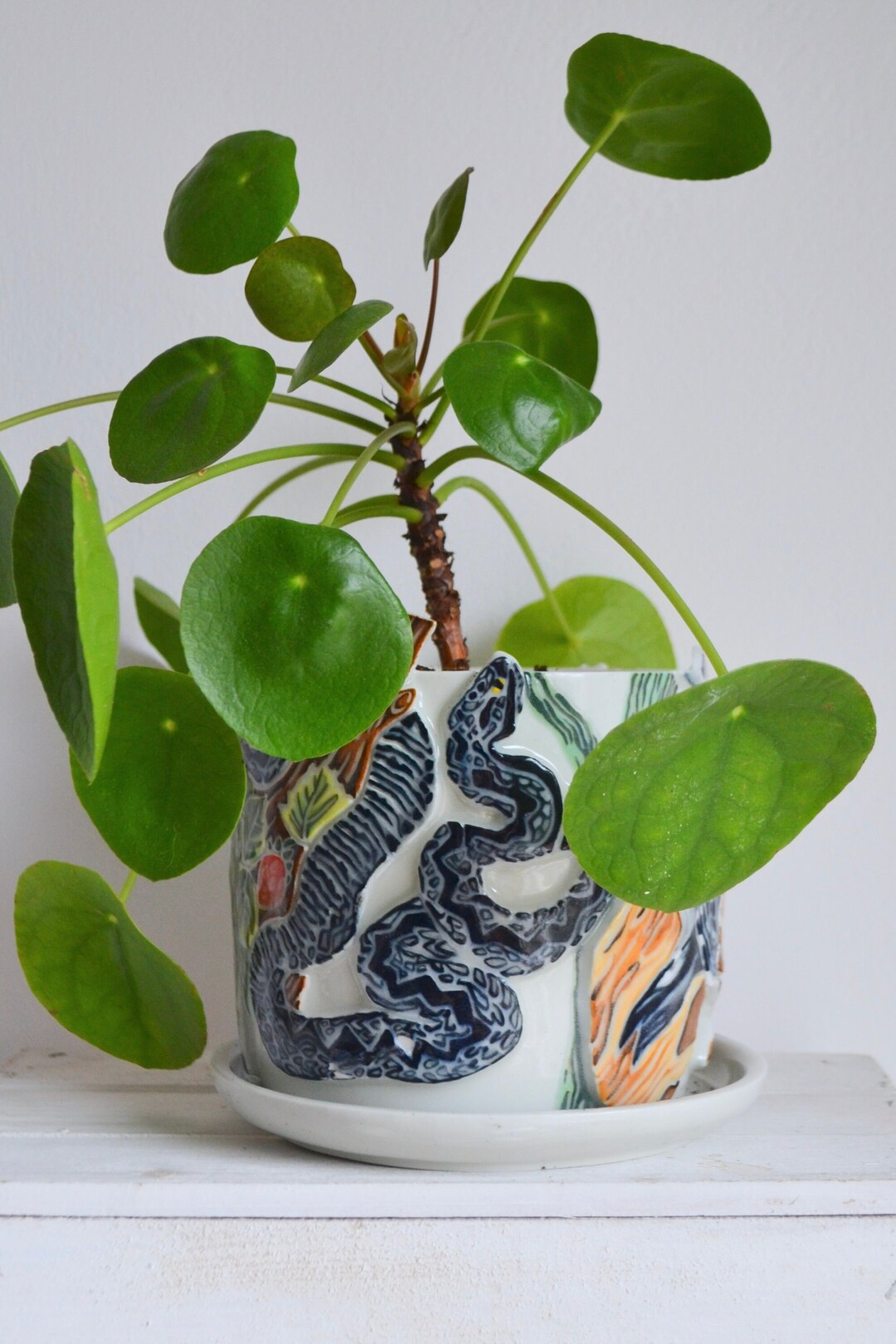Custom Nature Ceramic Planter-handmade Ceramic Planter-snake Planter ...