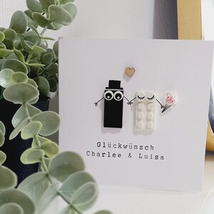 Personalised Congratulations Wedding Card Lego Design Wedding Gift ...