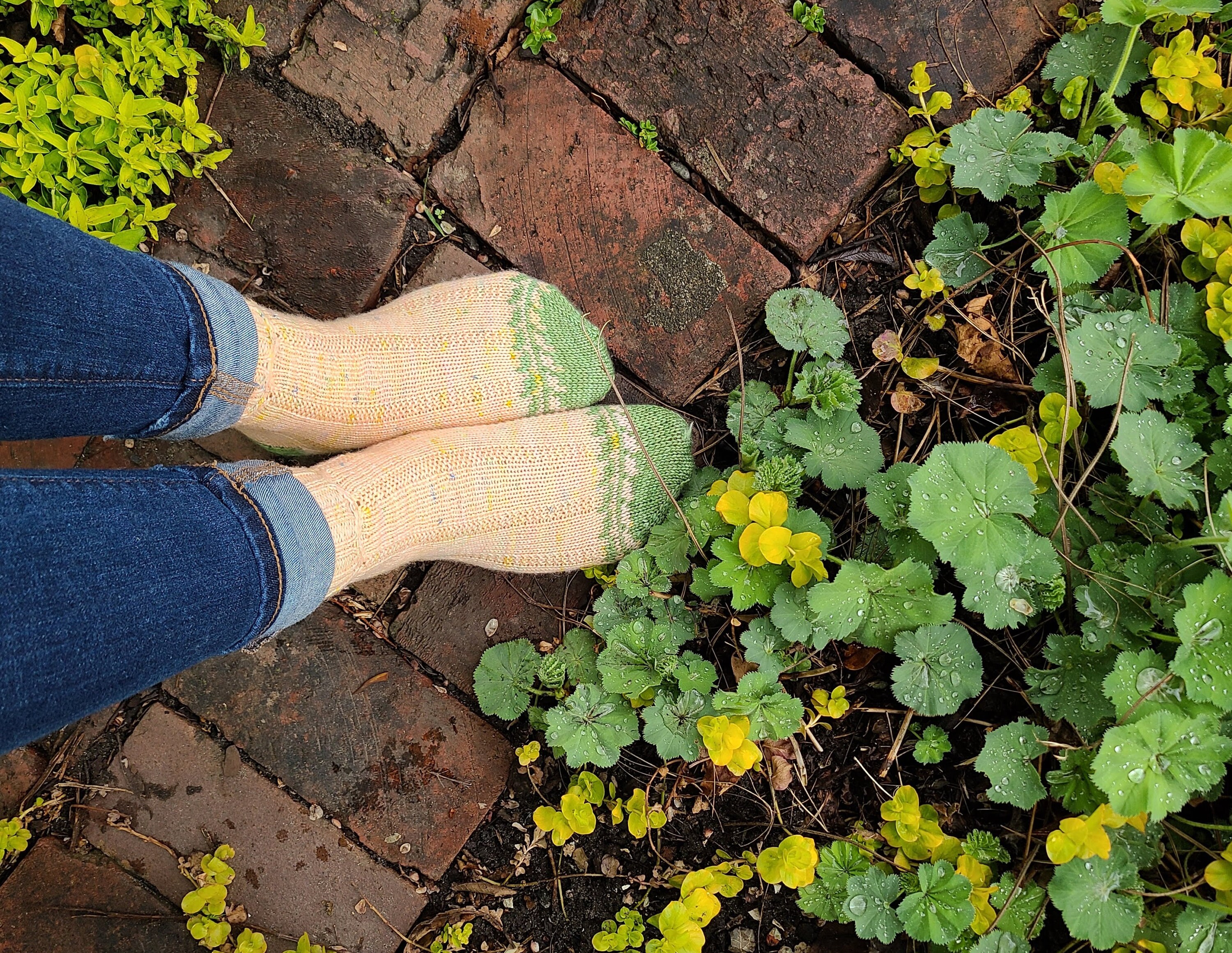 Spring Rain Socks Pattern Knitting Pattern Knit Socks - Etsy Canada