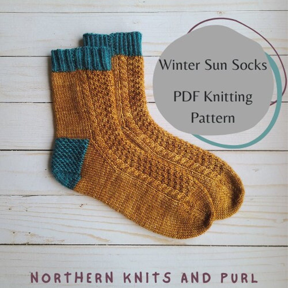 Winter Sun Socks Pattern Knitting Pattern Knit Socks - Etsy Canada