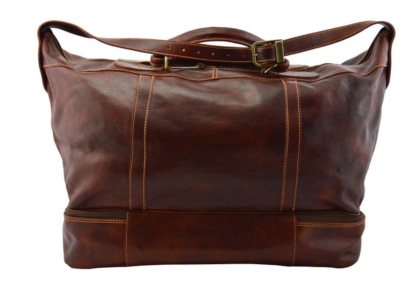 Genuine Leather Travel Bag | Etsy