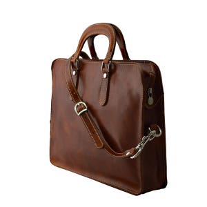 Genuine Leather Business Briefcase - Etsy