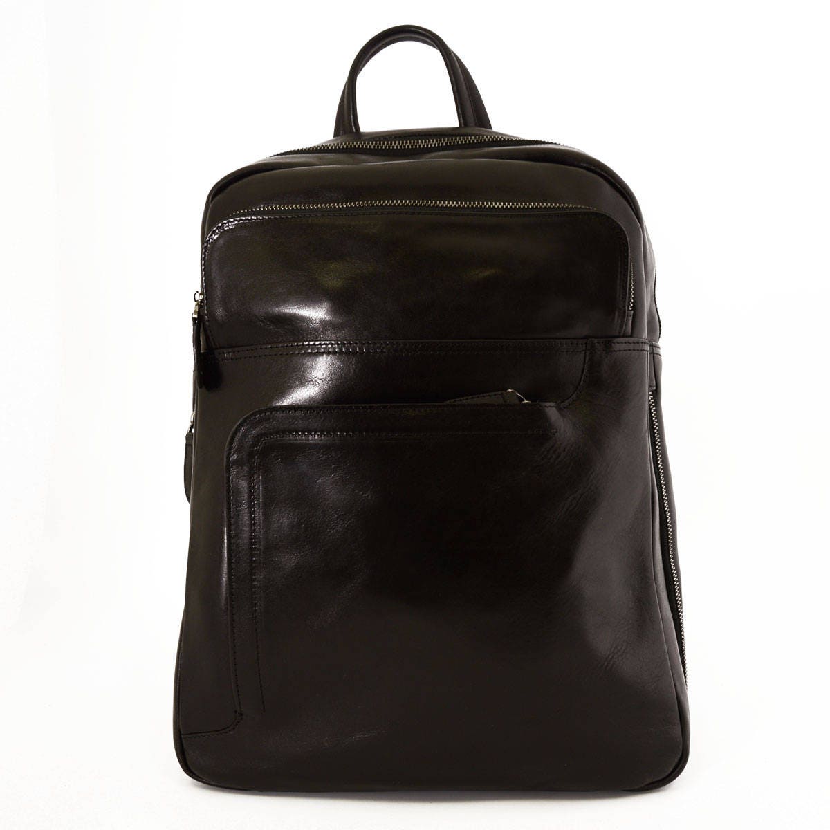 Genuine Leather Man Backpack With Laptop Padded Pocket | Etsy