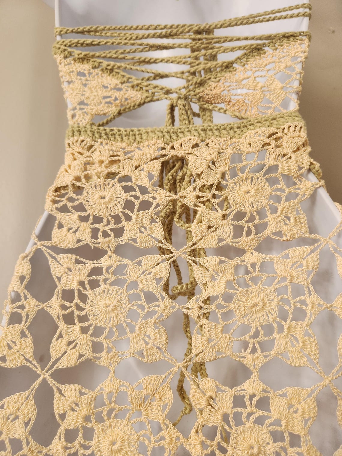 Vintage Upcycled Crochet 2-piece Set - Etsy
