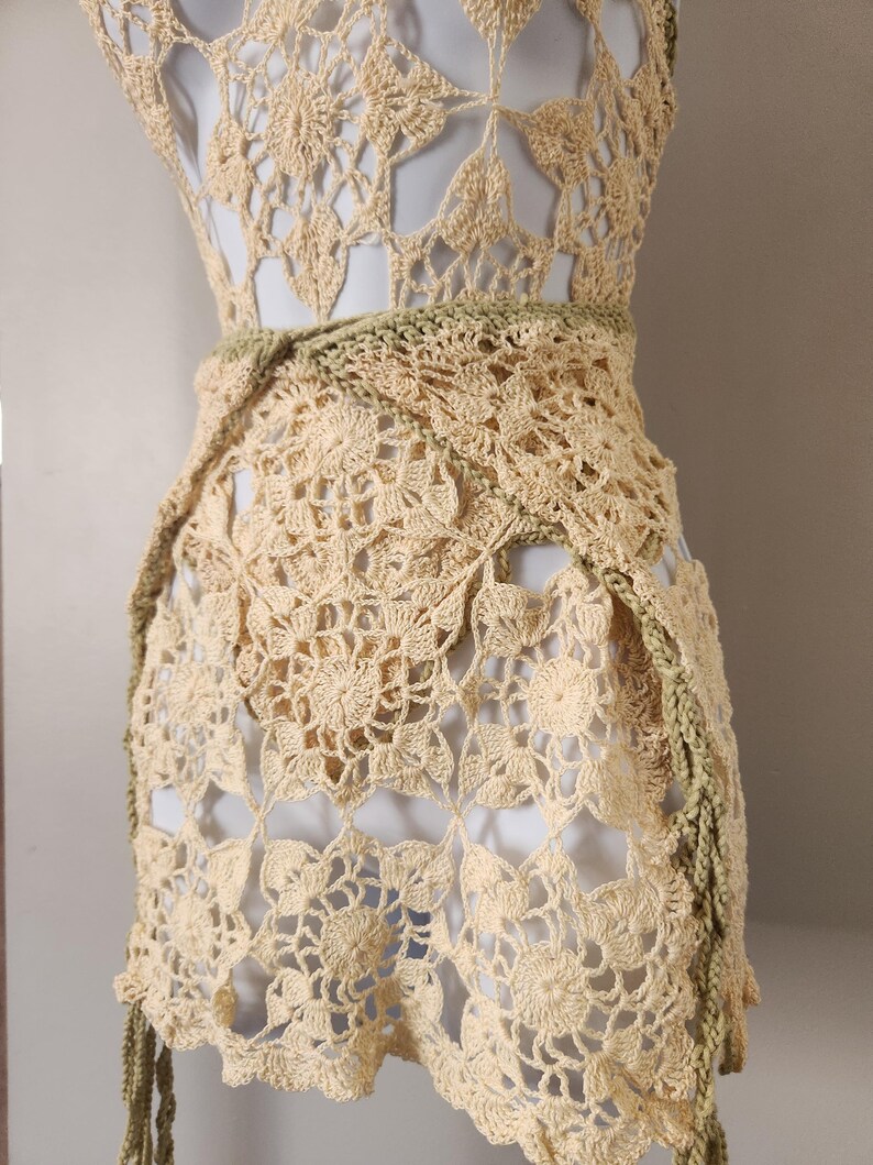 Vintage Upcycled Crochet 2-piece Set - Etsy