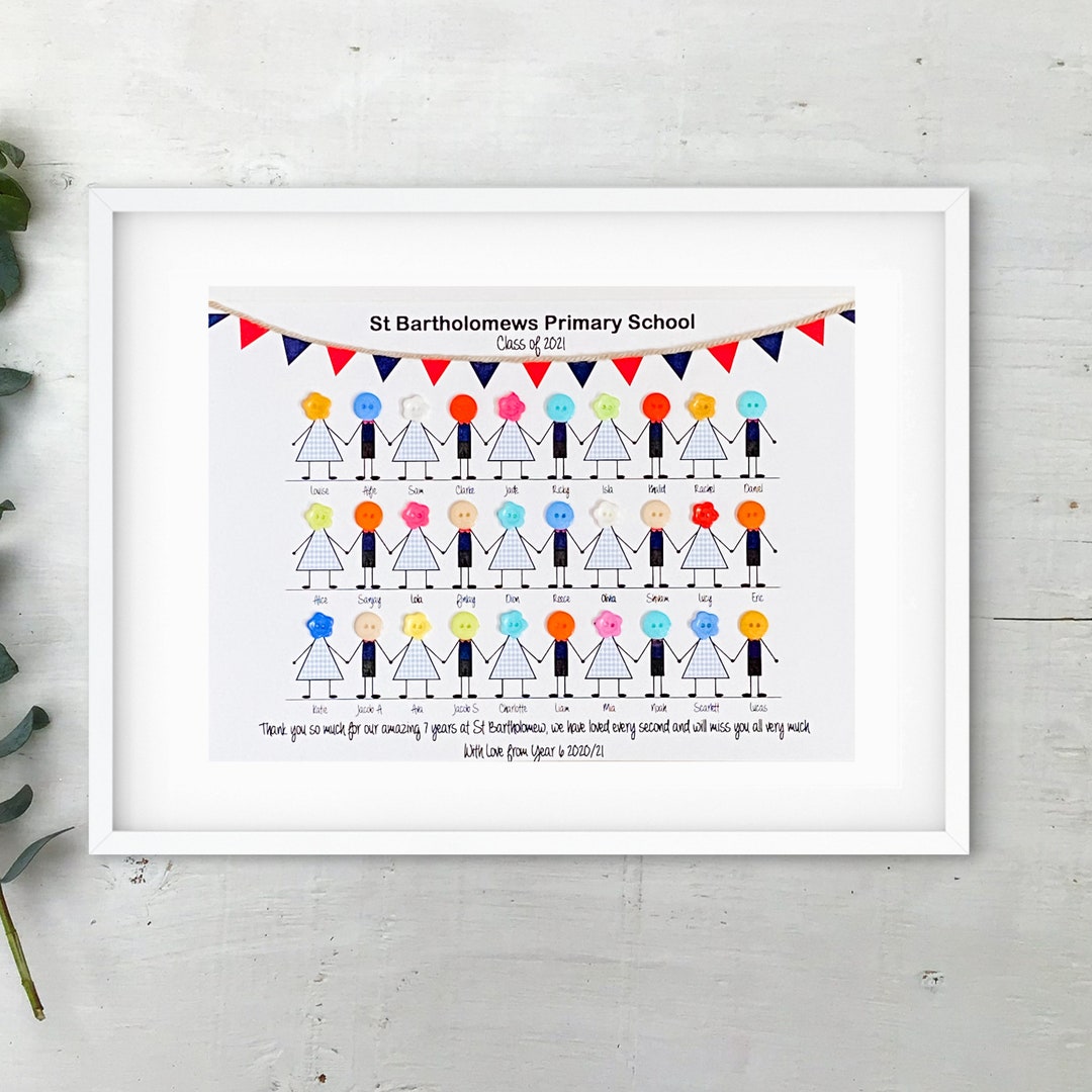 FULL CLASS TEACHER Appreciation Personalised Frame/end of Year or ...