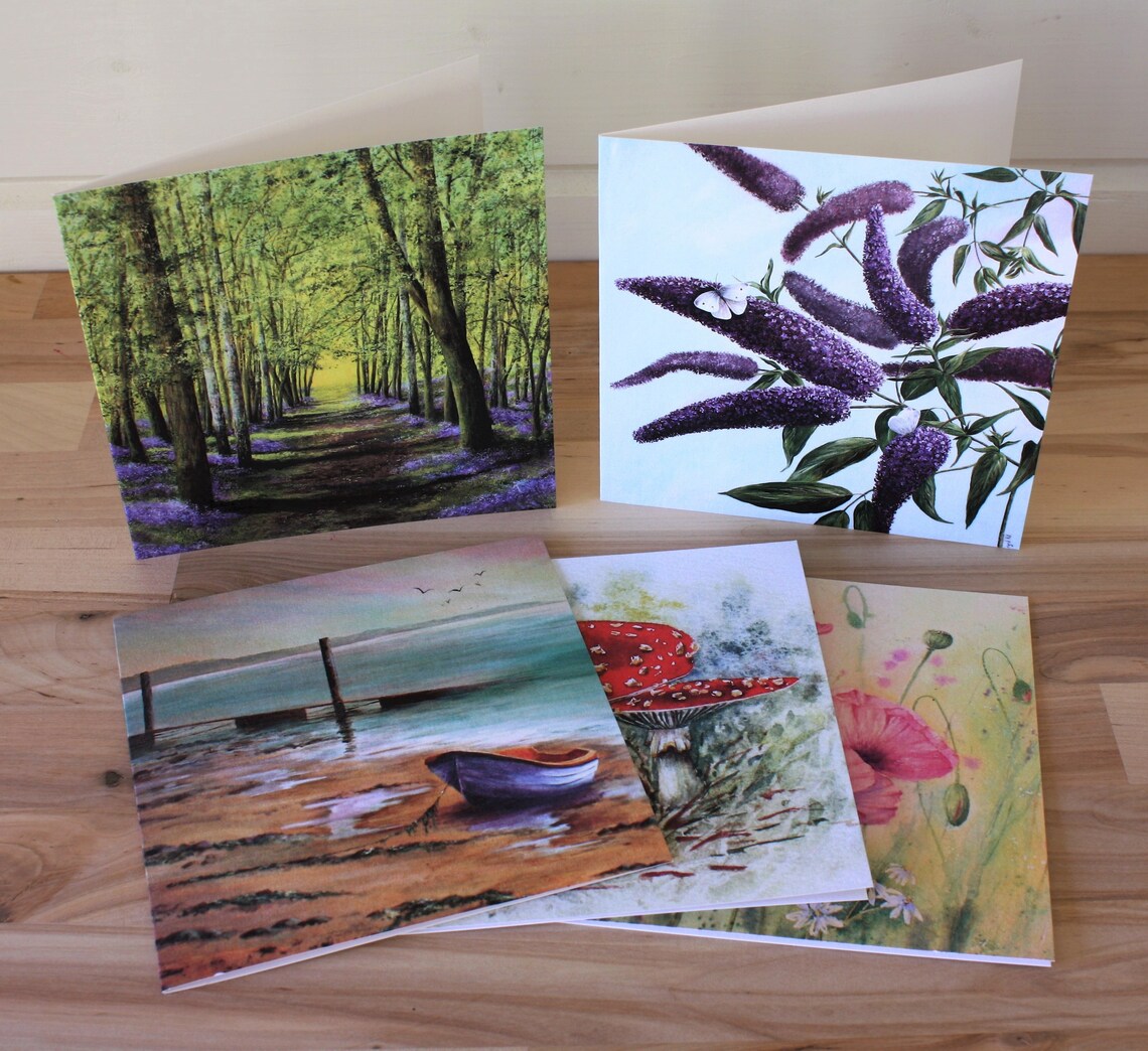 Selection Pack of Blank Greetings Cards From Original - Etsy UK