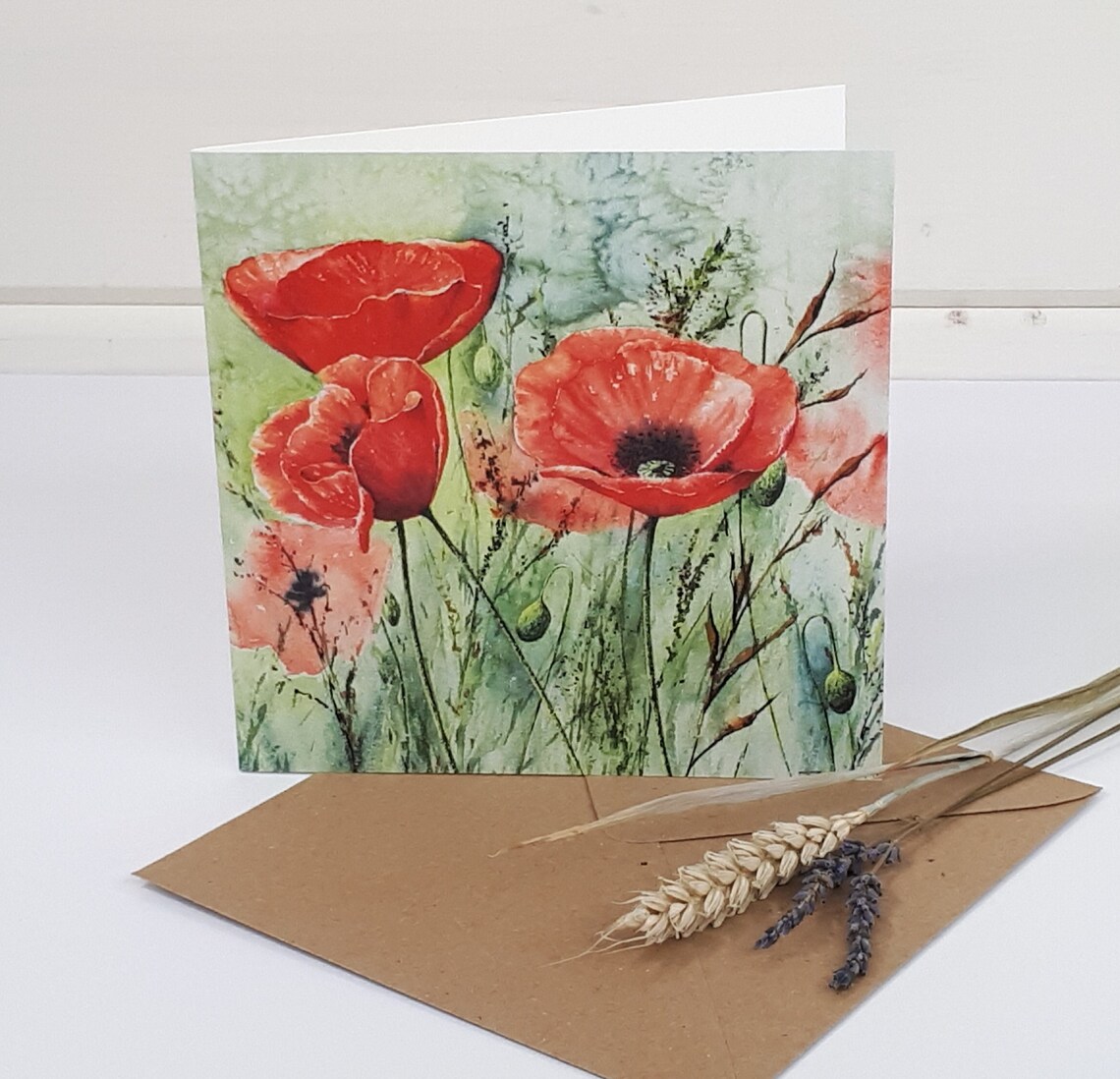 Wild Meadows, Greetings Card of a Painting by Ingrid Hill. Blank ...