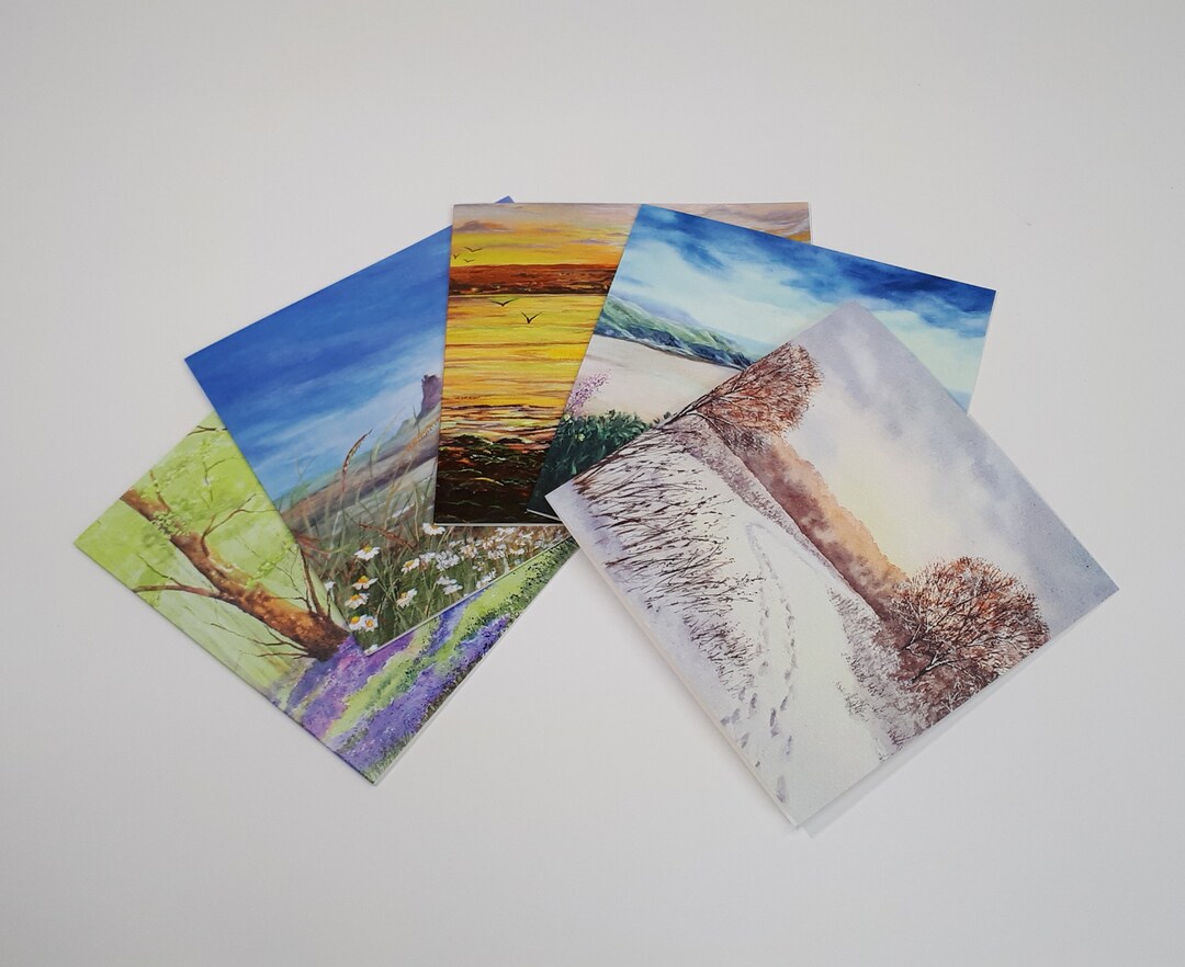 Land Sea and Sky Collection of Blank Greetings Cards From - Etsy UK