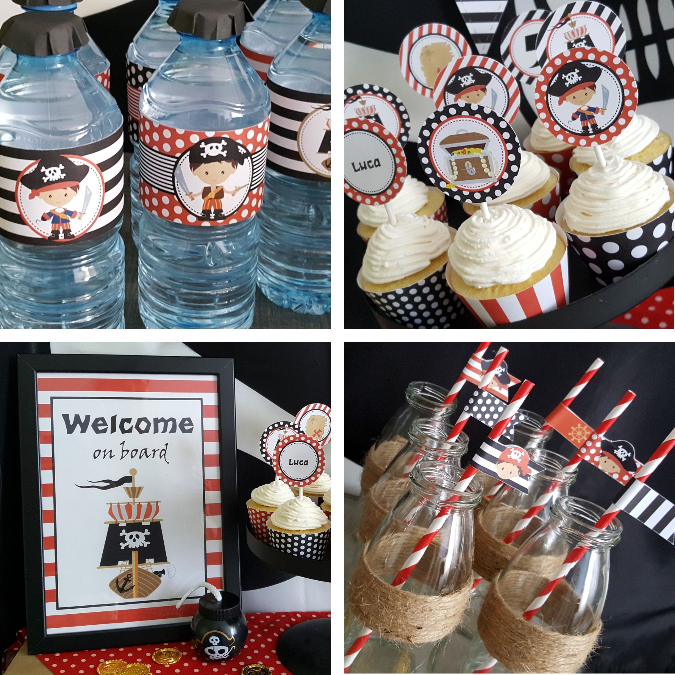 Party Décor Paper & Party Supplies Party Supplies Pirate Birthday ...