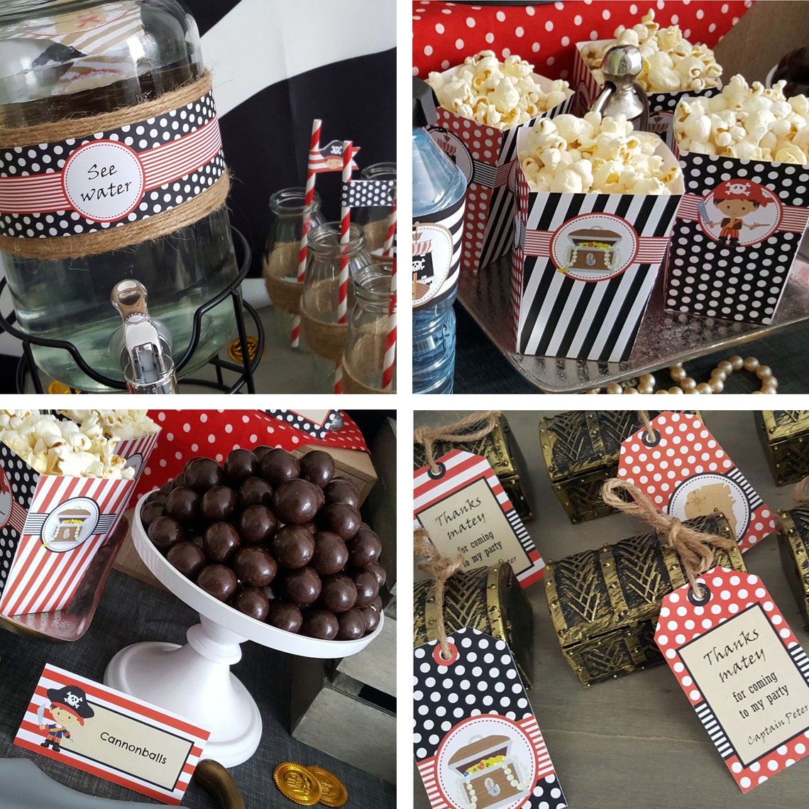 Pirate Party Pack, Pirates Birthday Party Decoration, Full Package ...