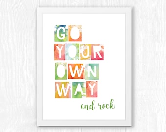 Go Your Own Way Poster - Etsy