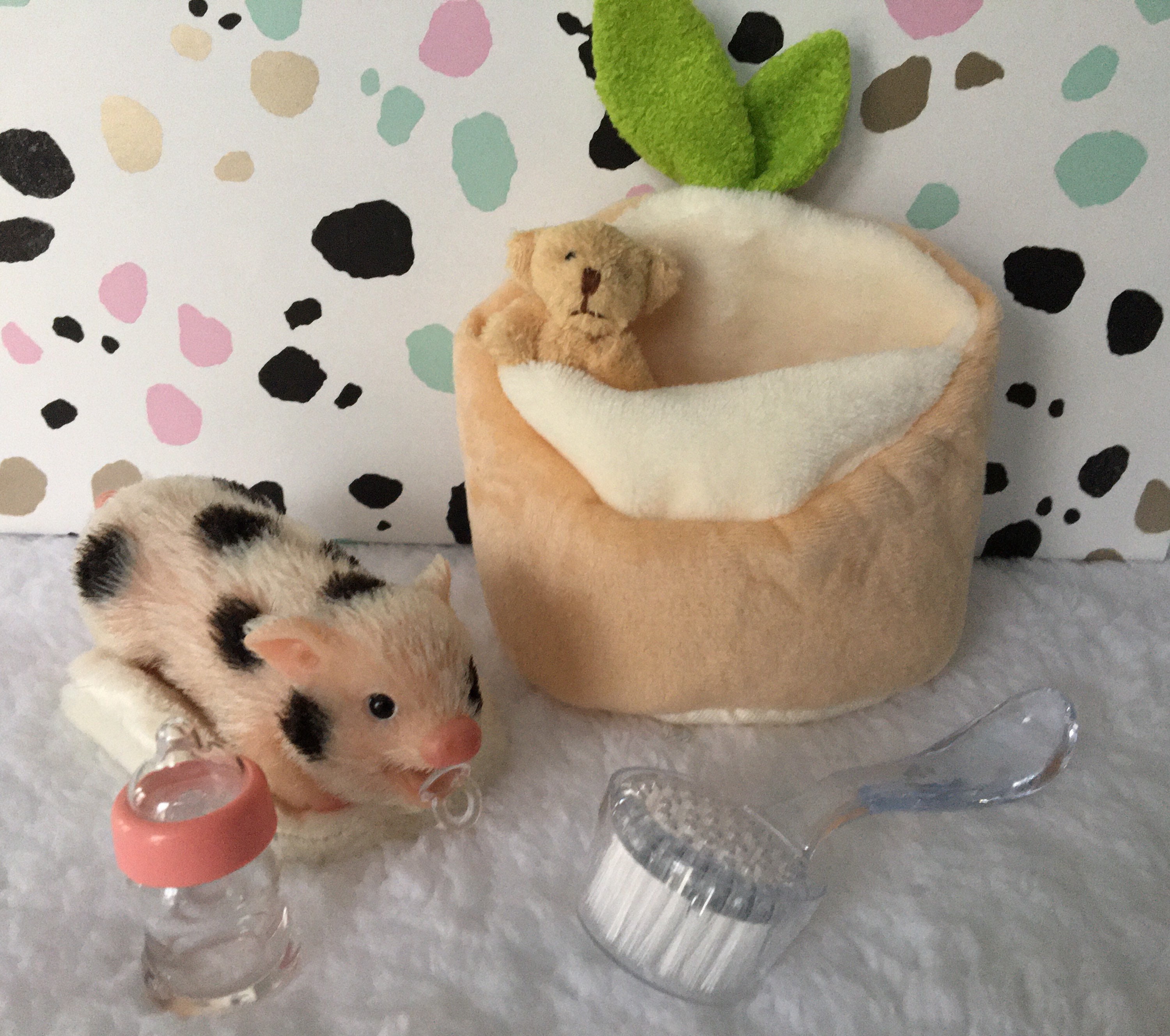 Micro Piglet Mini Silicone Teacup Piggy Pet Accessories Essentials Care ...