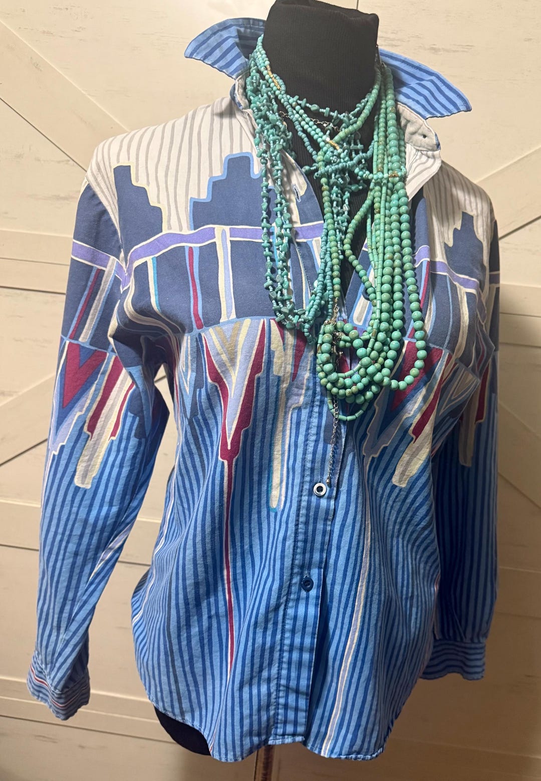 Roper Brand Vintage 90s Western Cowgirl Rodeo Long Sleeve Button up ...