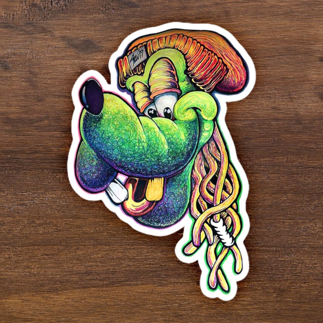 Gold Tooth Goofy - Sticker - Etsy