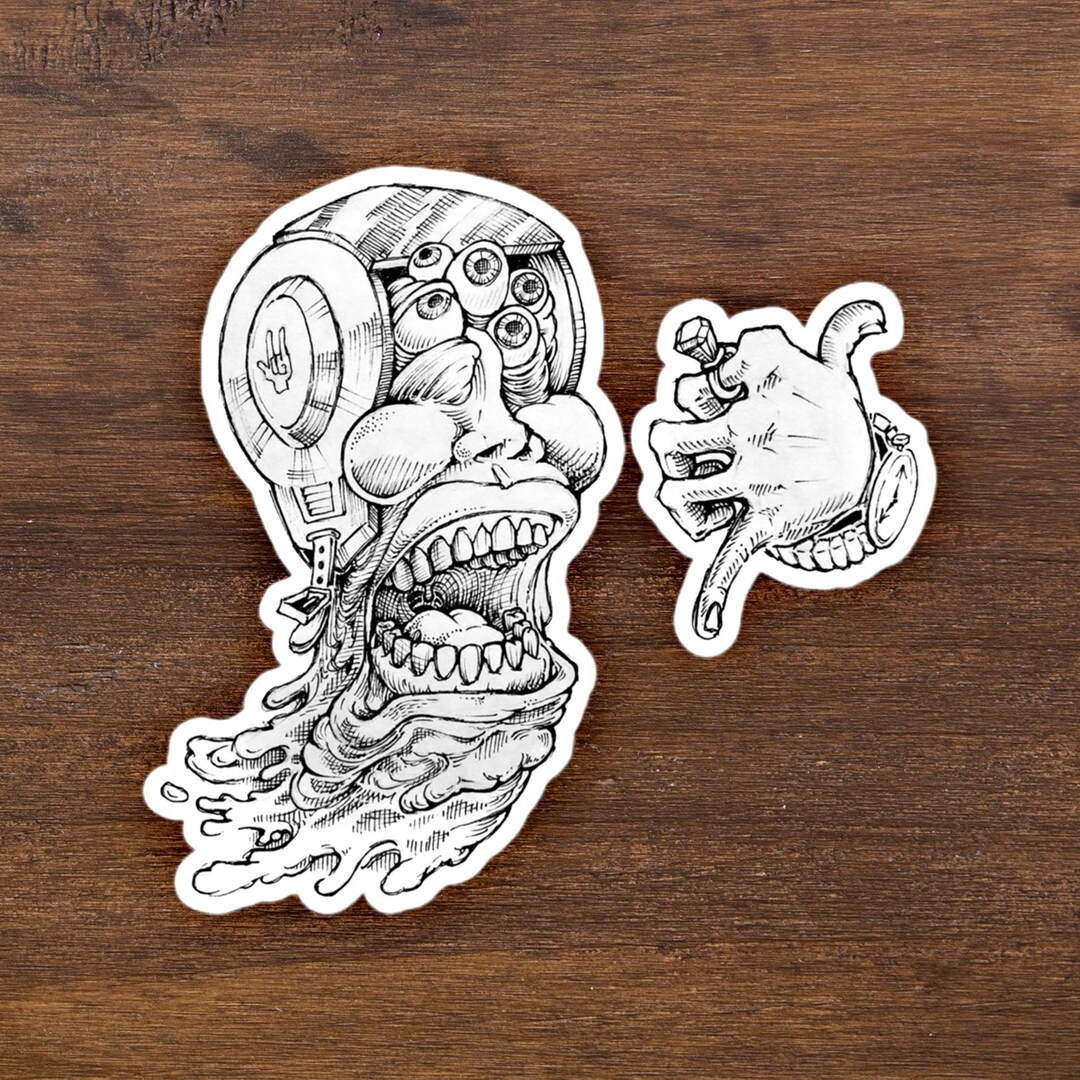 Mid-life Crisis Pac-man Ghost Sticker - Etsy