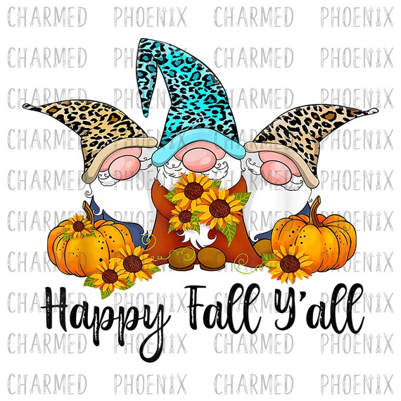 Happy Fall Y'all Gnome Leopard - Etsy