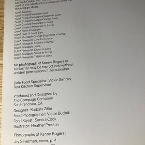 Cooking With Kenny Rogers Cookbook / Country Music Stars Recipes ...