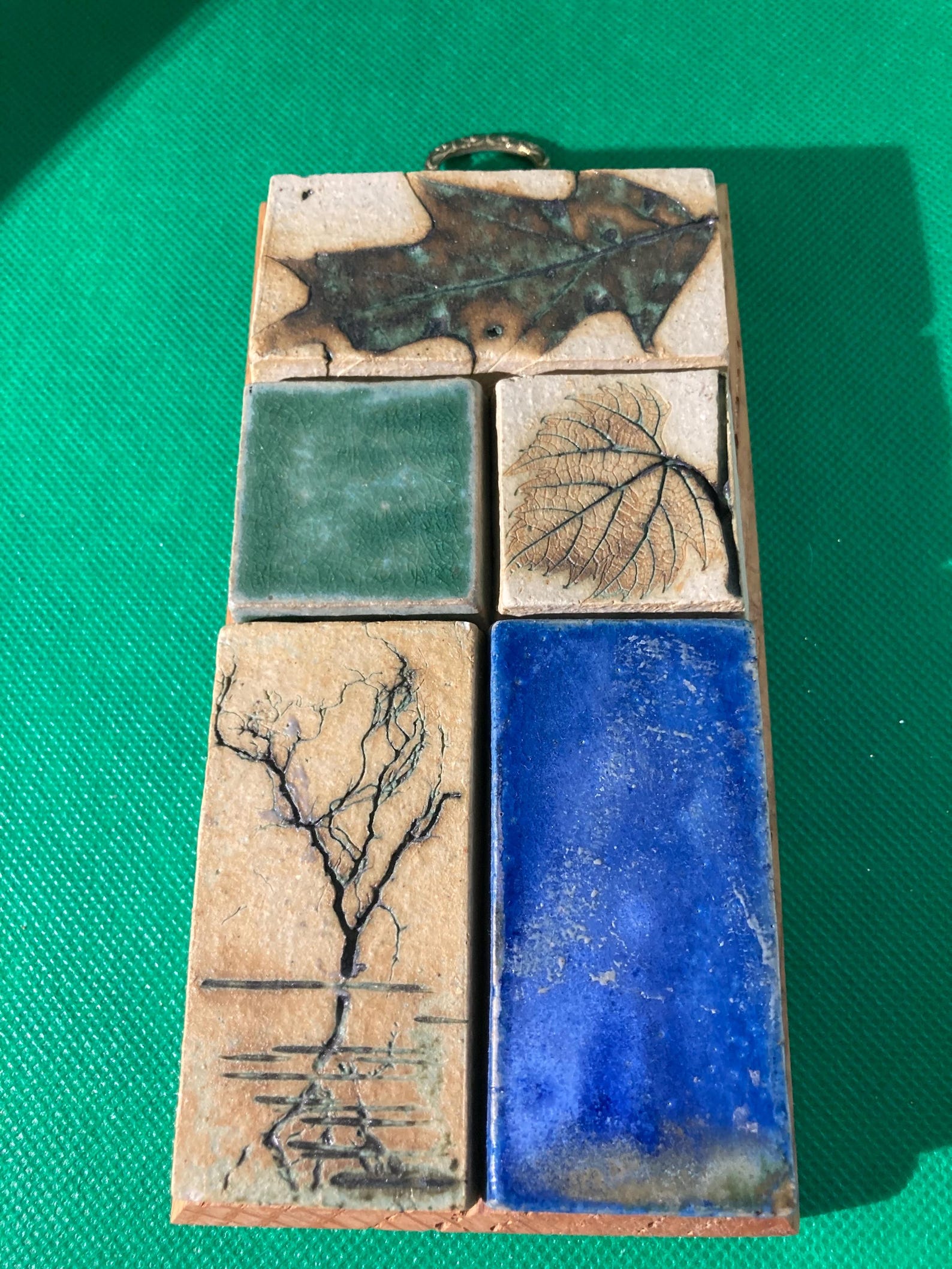 Elk Hollow Pottery 6-1/2” X 3-1/4” Leaves, Tree, Artist Inspired ...